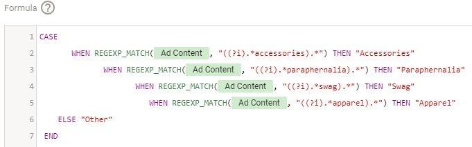 Cách sử dụng hàm REGEXP_MATCH trong Google Data Studio